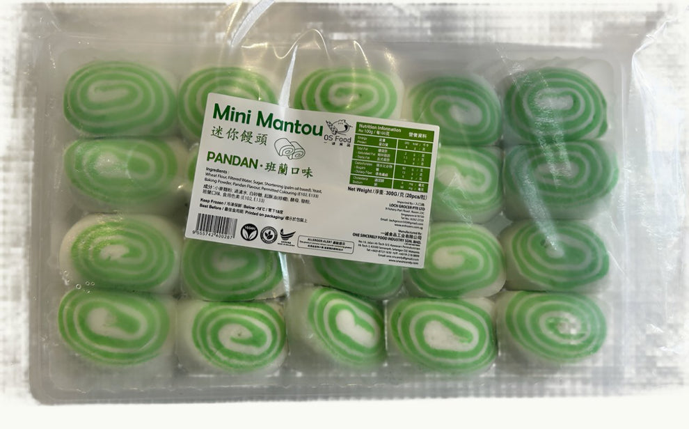 Mini Pandan Steamed Bun 小饅頭 (青) – Nature's Harvest Vegetarian