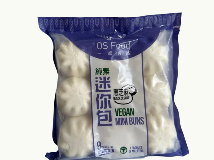Mini Black Sesame Paste Bun 黑芝麻小笼包 – Nature's Harvest Vegetarian